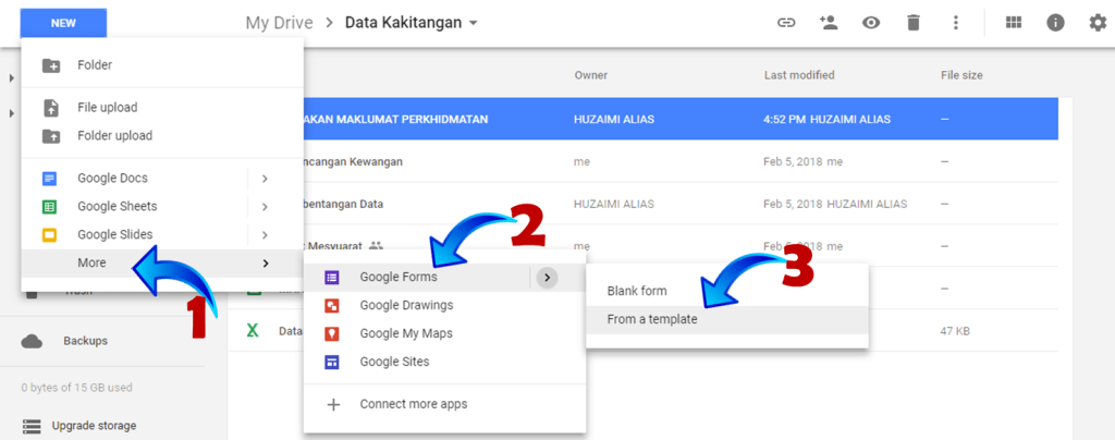 Google Forms – Panduan Pengurusan Data