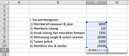 Fungsi SUM( ) Dalam Excel – Panduan Pengurusan Data